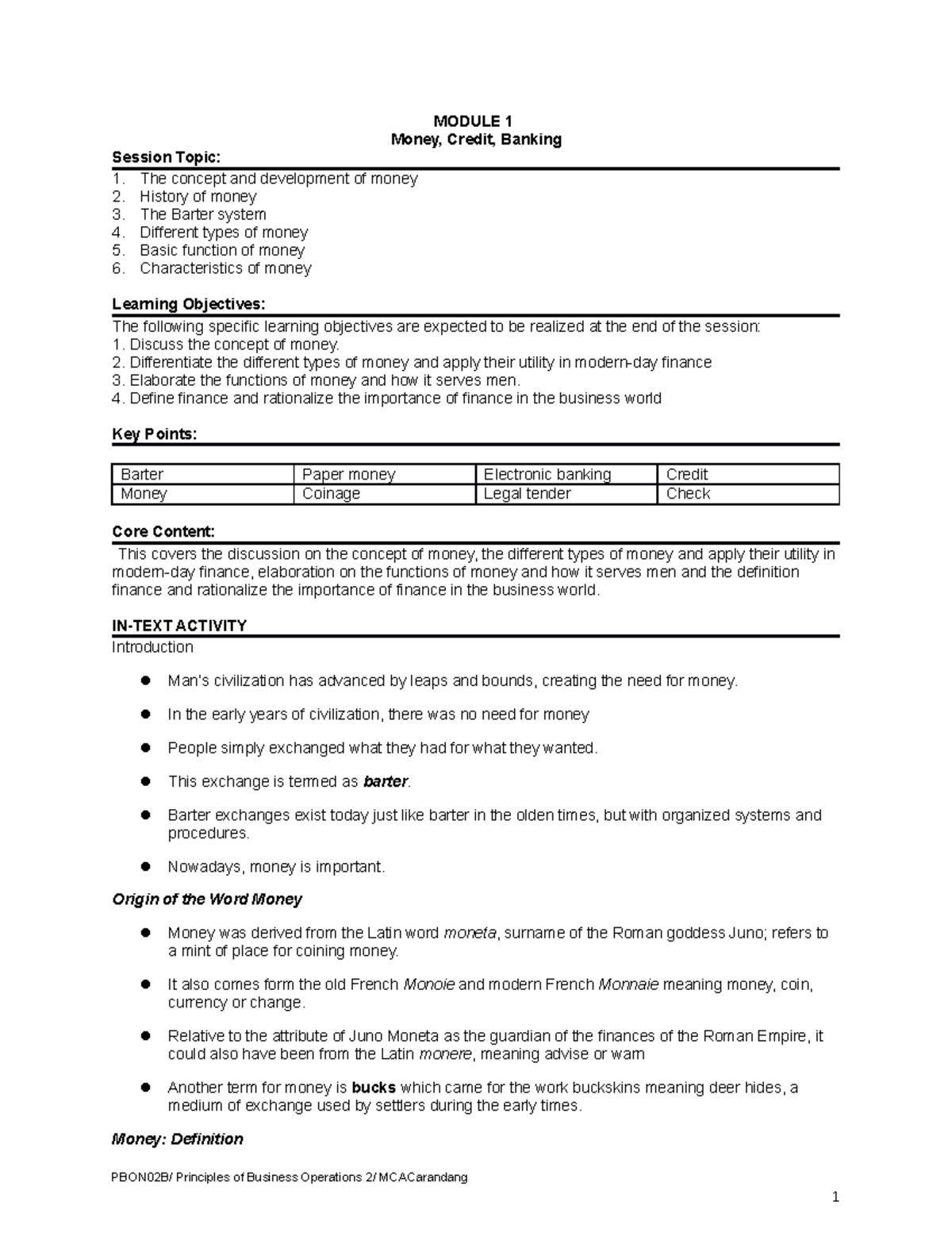 PBON02B-Module-1 - Lecture notes 100 - Operations Management - Studocu