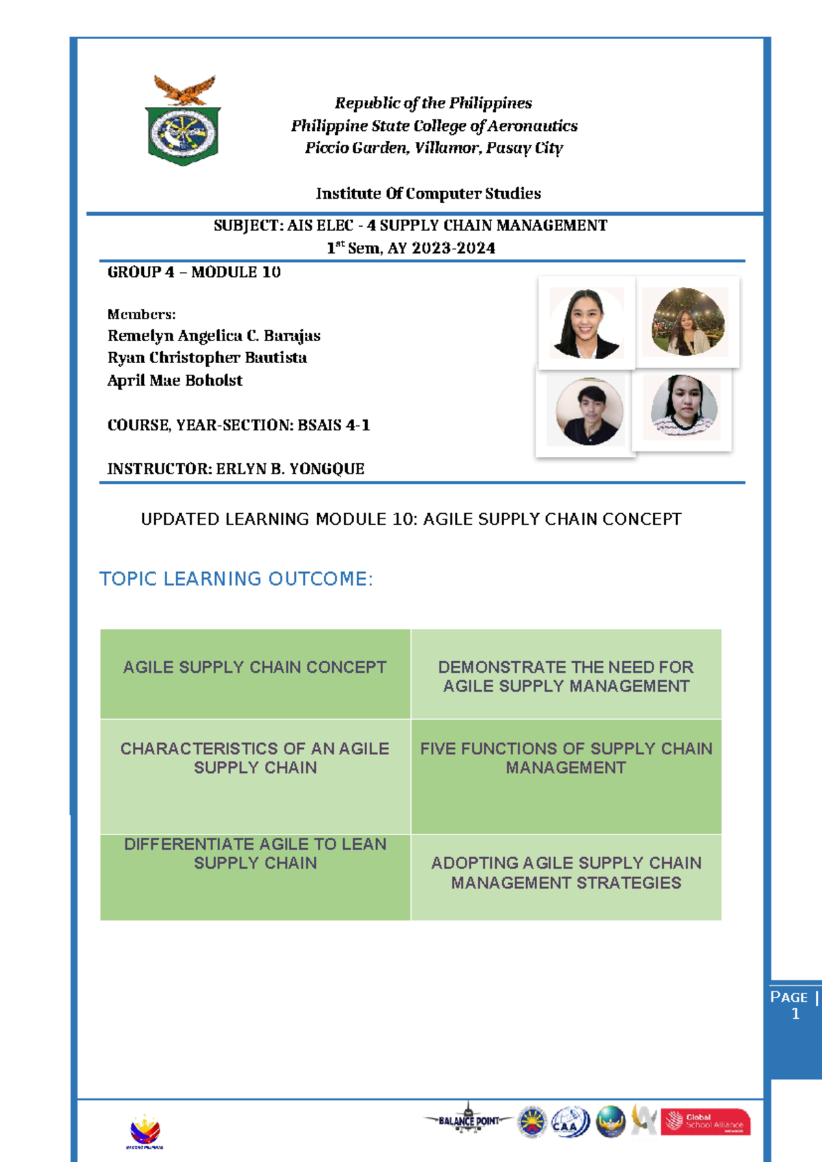 Updated Module ELEC 4 - PAGE | 1 Republic of the Philippines Philippine ...