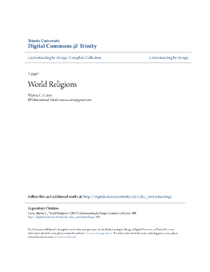 World Religions 2017 - World Religions Written by Genevieve Trimarco ...