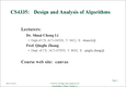 Design and Analysis of Algorithms - CS4335 - CityU - Studocu