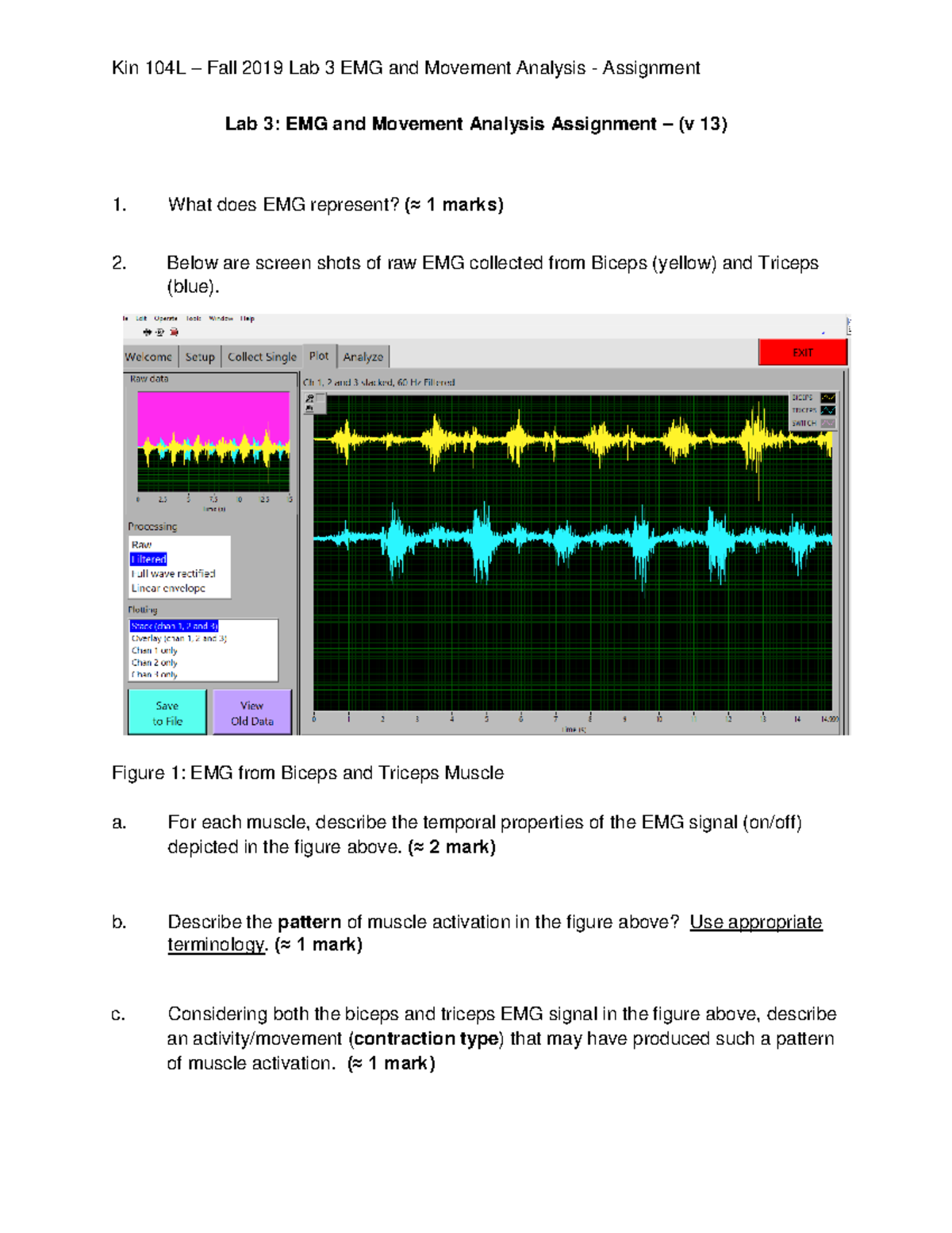Lab 3 Assignment-F2019-V13 - Lab 3: EMG and Movement Analysis ...