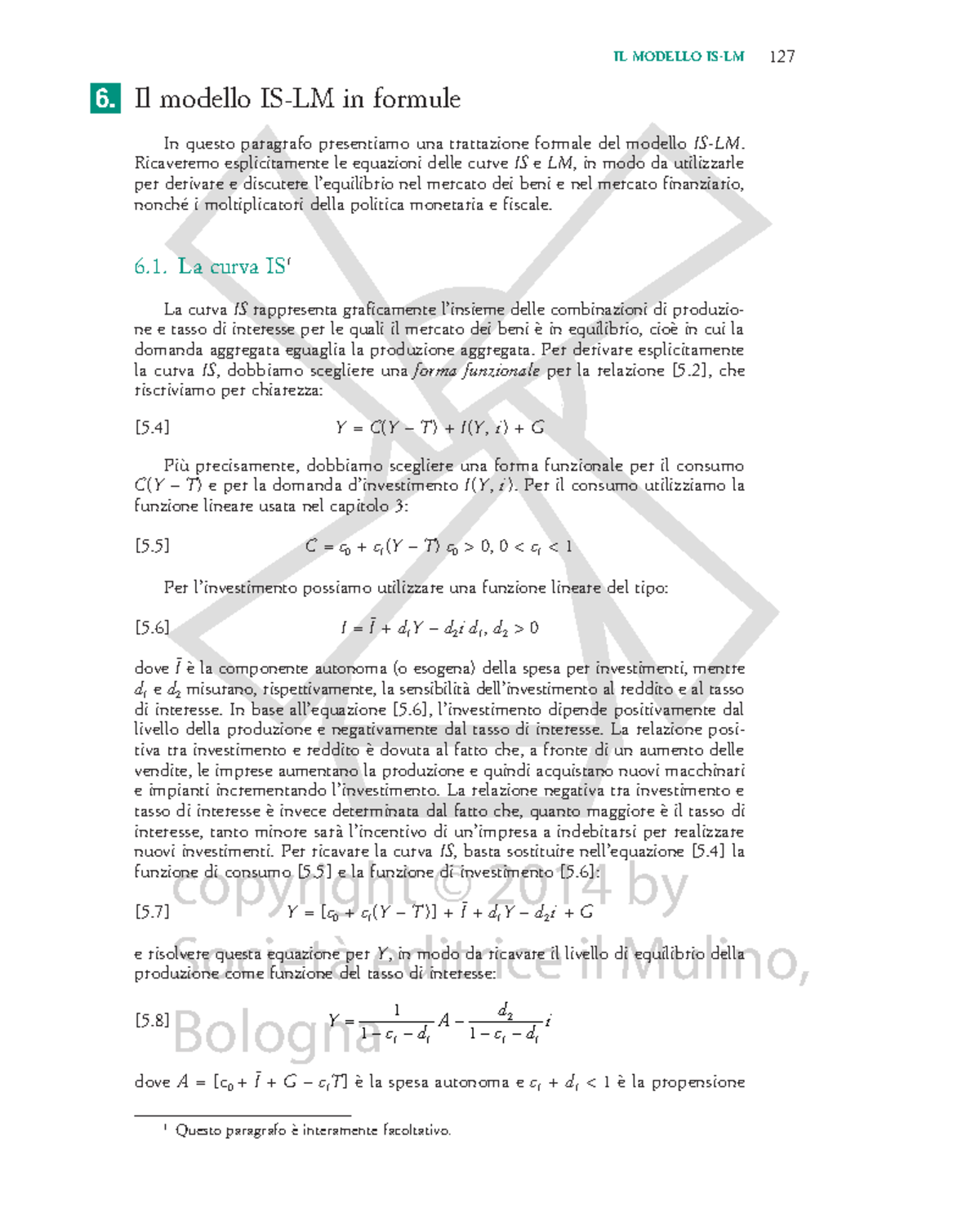 IS-LM in formule - appunti sulla curva is-lm per lo studio - copyright ...