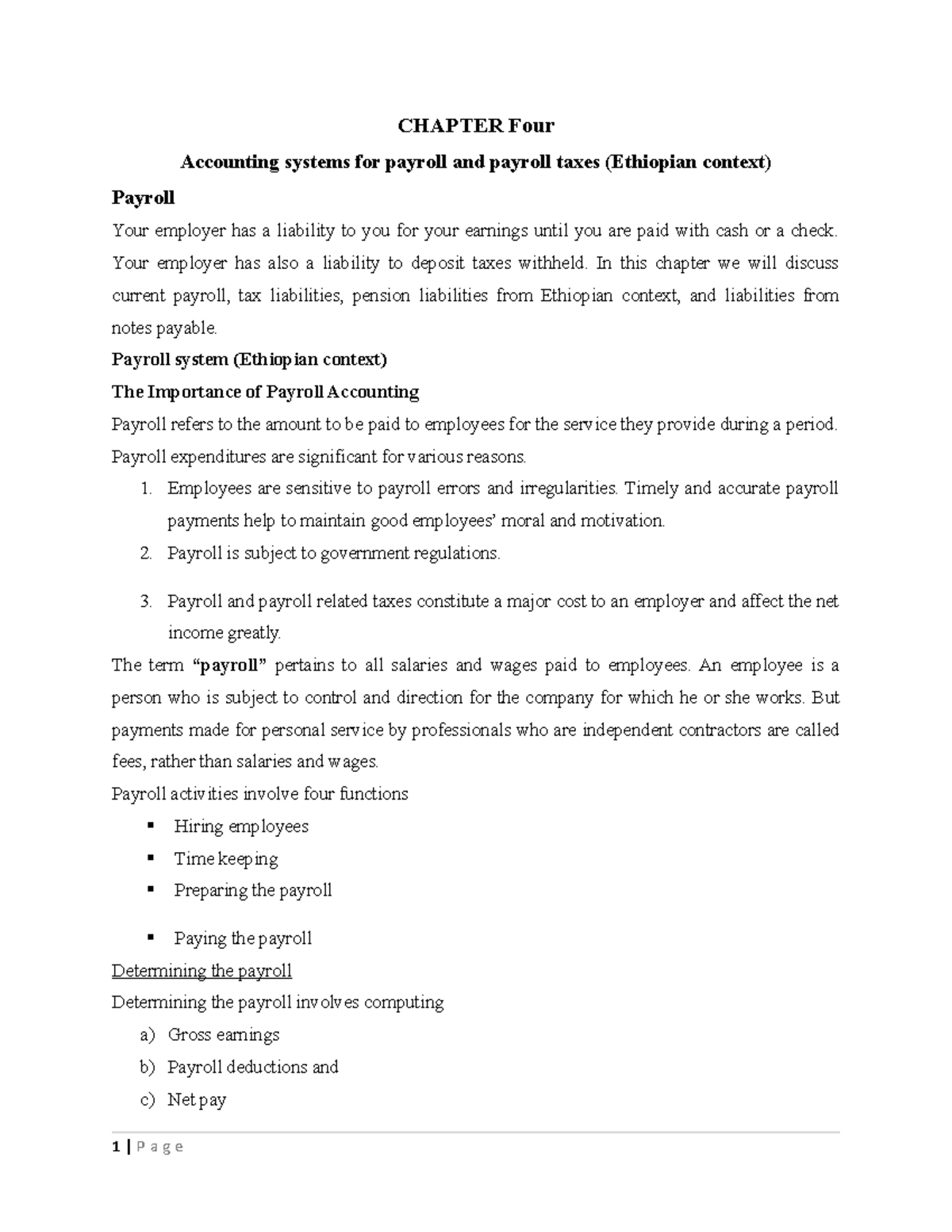 Chapter 4 Ethiopian Payroll System 2 For Merge CHAPTER Four chapter-4-ethiopian-payroll-system-2-for-merge-chapter-four
