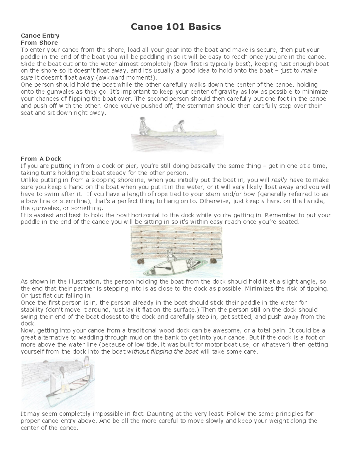 Canoe 101 BasicsCanoeing-LP and Sliding Doors for safety - Canoe 101 ...