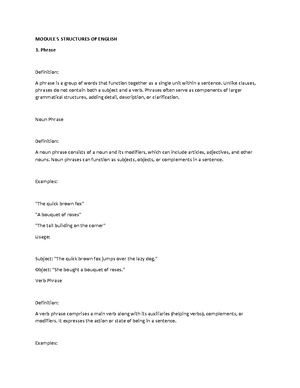 Module 7 Structures OF English - MODULE 7 STRUCTURES OF ENGLISH ...