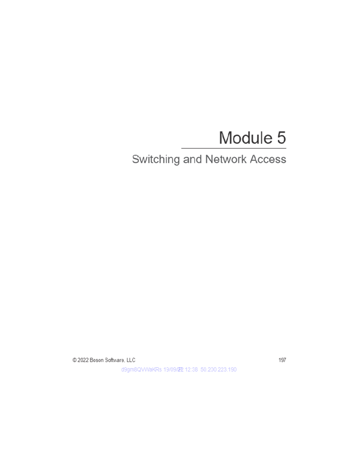 Module 5 Switching and Network Access - Studocu