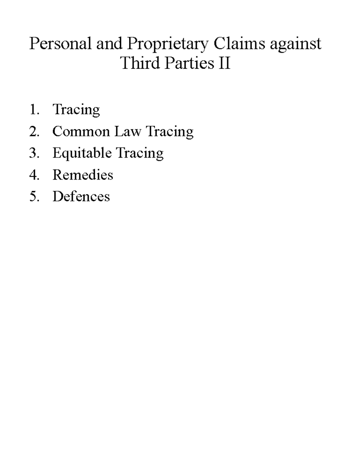 Tracing 2 2022 - Tagged - Personal and Proprietary Claims against Third ...
