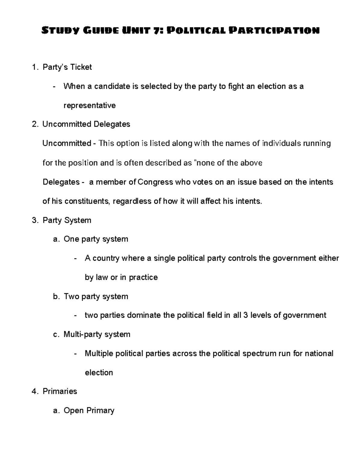 Copy of Dyanna Guerra - Study Guide Unit 7 - Study Guide Unit 7 ...