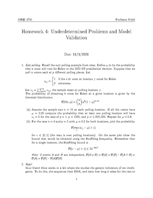 Hw5-2 - Homework assignment from ORIE 4741 taught by Professor ...