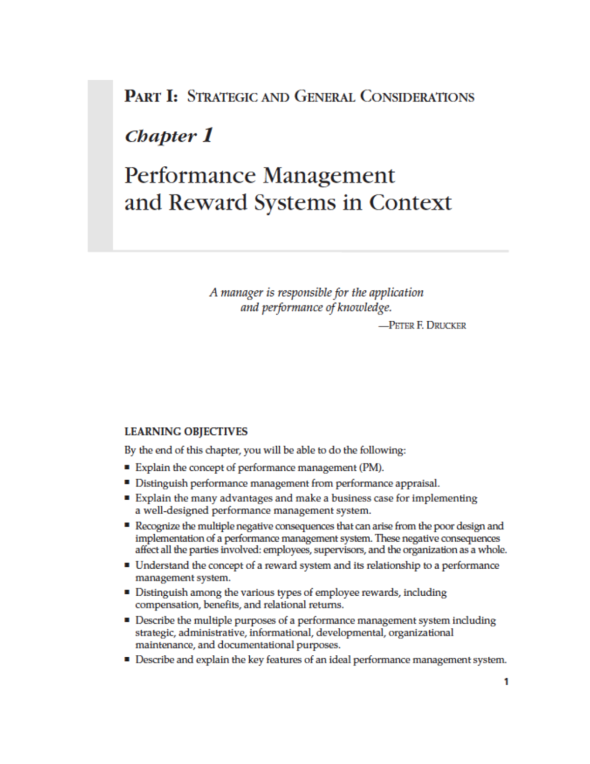 Performance Management and Reward Systems in Context-CH1 - Performance ...