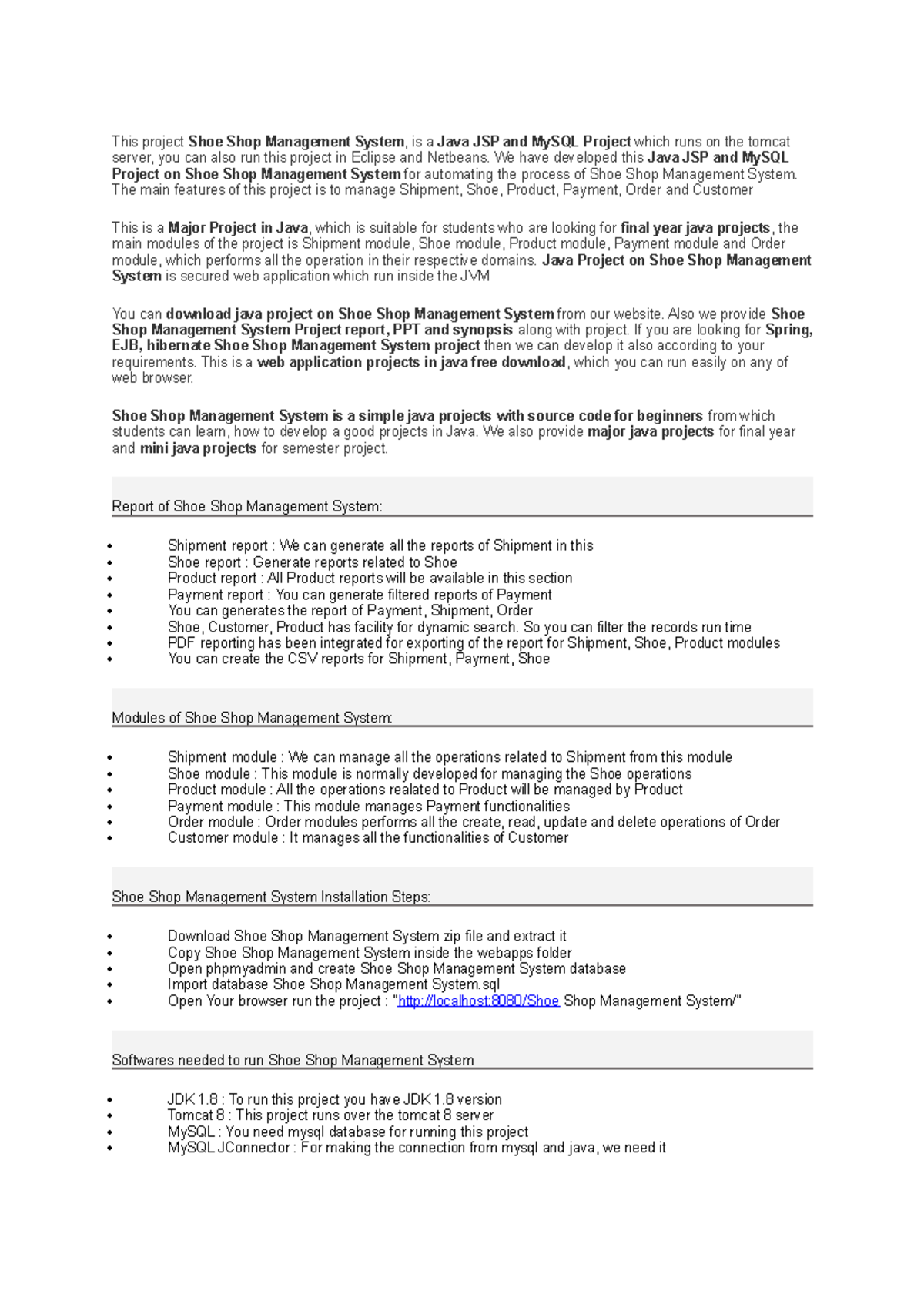 Shoe shop management system 1 - This project Shoe Shop Management ...