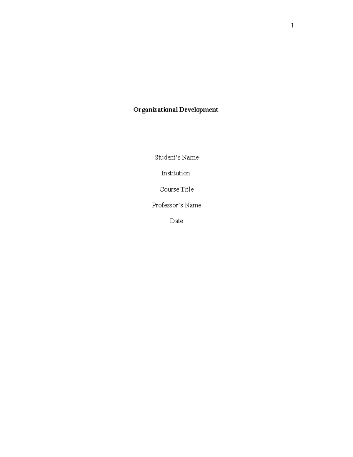 Organizational Development - My current technical strengths include ...