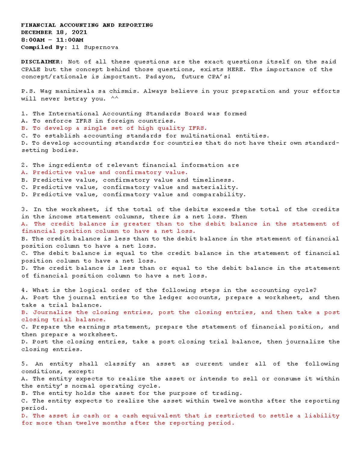 FAR 2021 - Reviewer - FINANCIAL ACCOUNTING AND REPORTING DECEMBER 18 ...