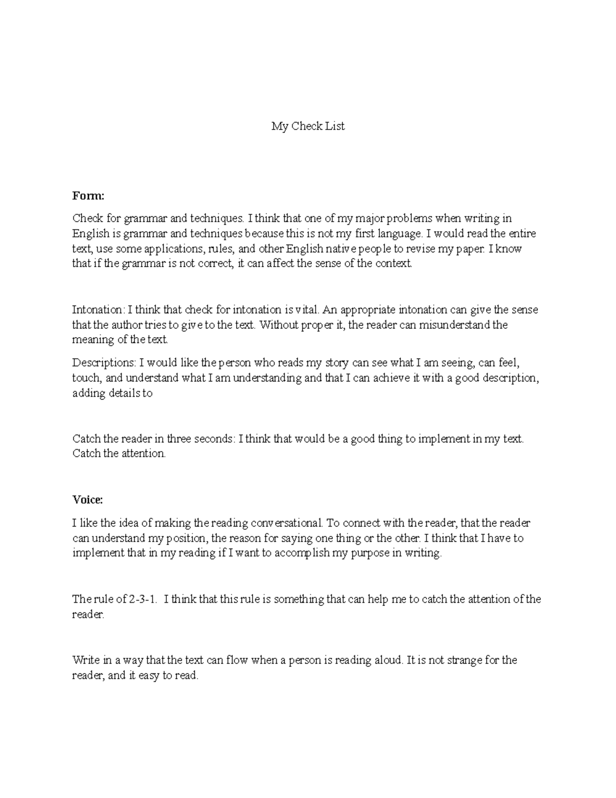 Check List English Essays My Check List Form Check For Grammar And check-list-english-essays-my-check-list-form-check-for-grammar-and