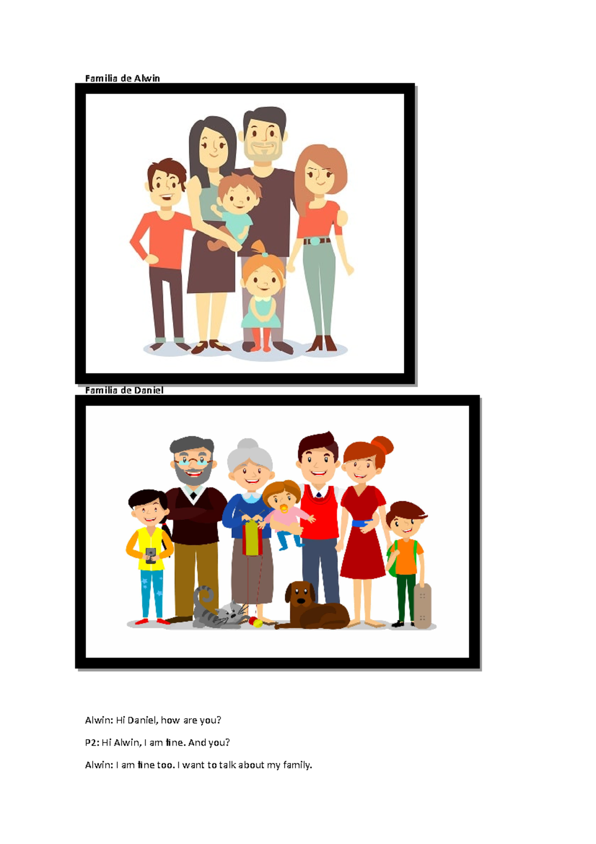 Vocabulary open ingles XD - Familia de Alwin Familia de Daniel Alwin ...