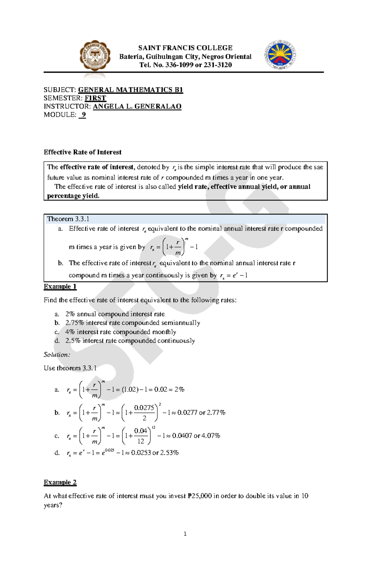 SFC GEN MATH M9 - Help you understand more about mathematics involving ...