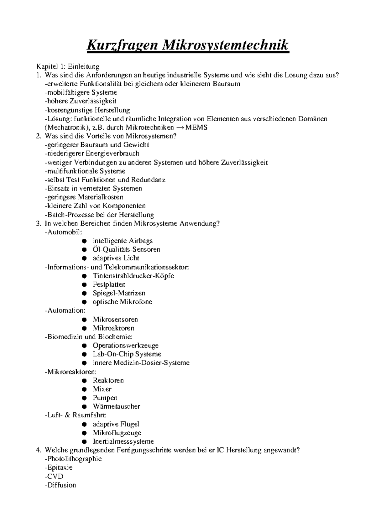 Grdl. der Mikrosystemtechnik - KF - Grundlagen der Mikrosystemtechnik ...