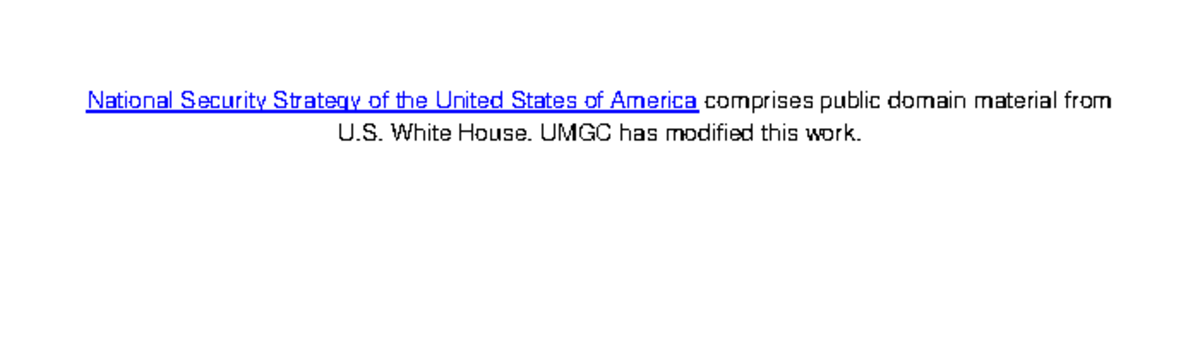 National Security Strategy (2017 ) - National Security Strategy of the ...