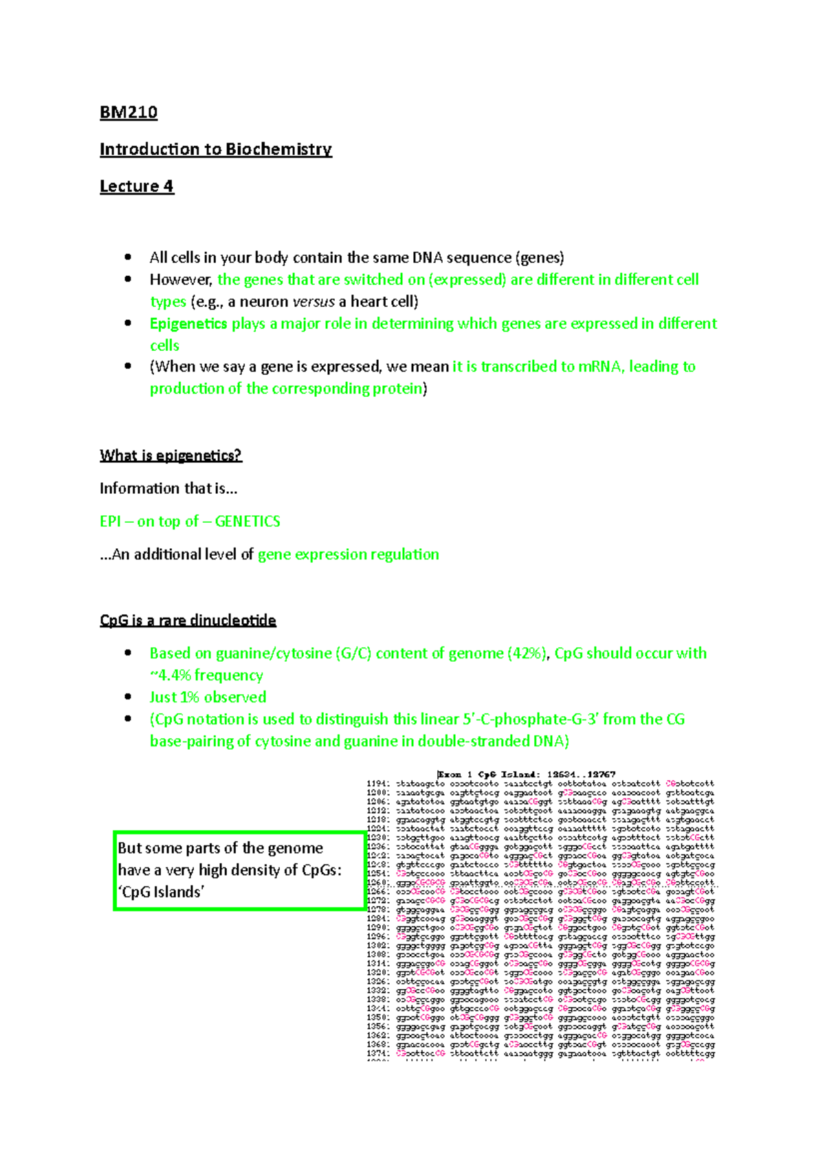 Lecture 4 - BM210 - Strath - Studocu