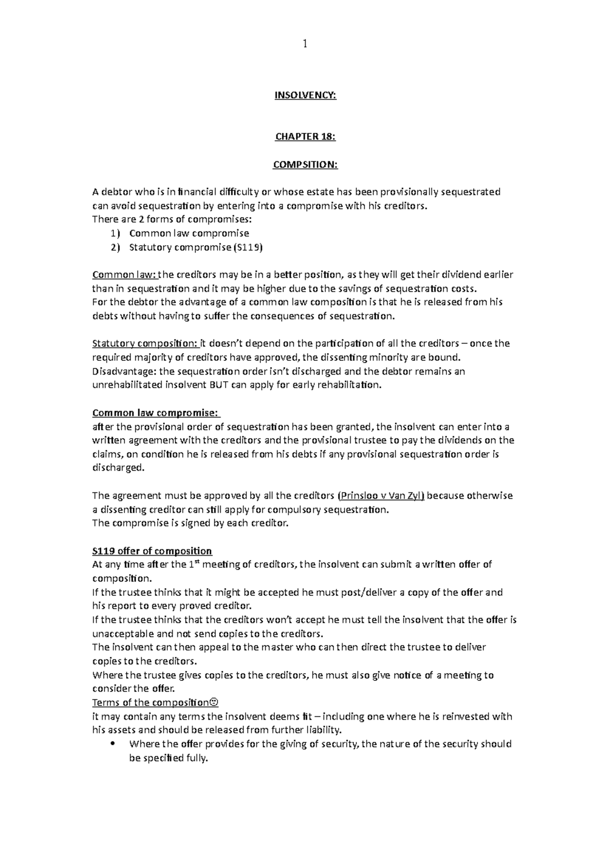 Chp 18 - summarized notes of chapter 18 which gives a detailed appraoch ...