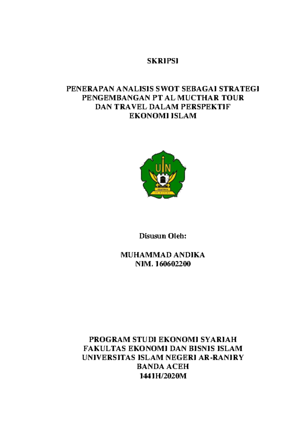 Contoh matriks swot dan pembahasan - SKRIPSI PENERAPAN ANALISIS SWOT ...
