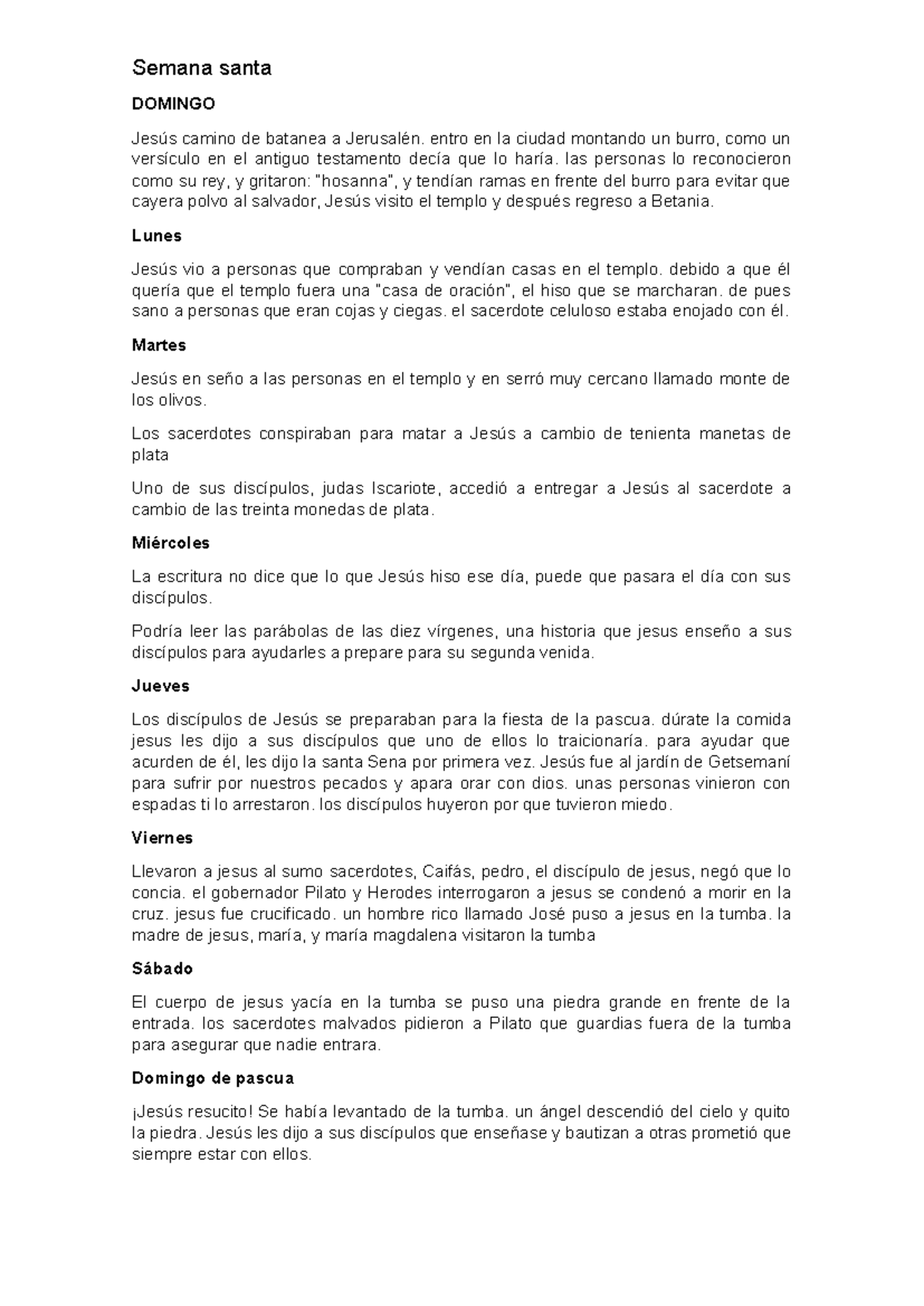 4 sec carlin - kvkok - Semana santa DOMINGO Jesús camino de batanea a ...