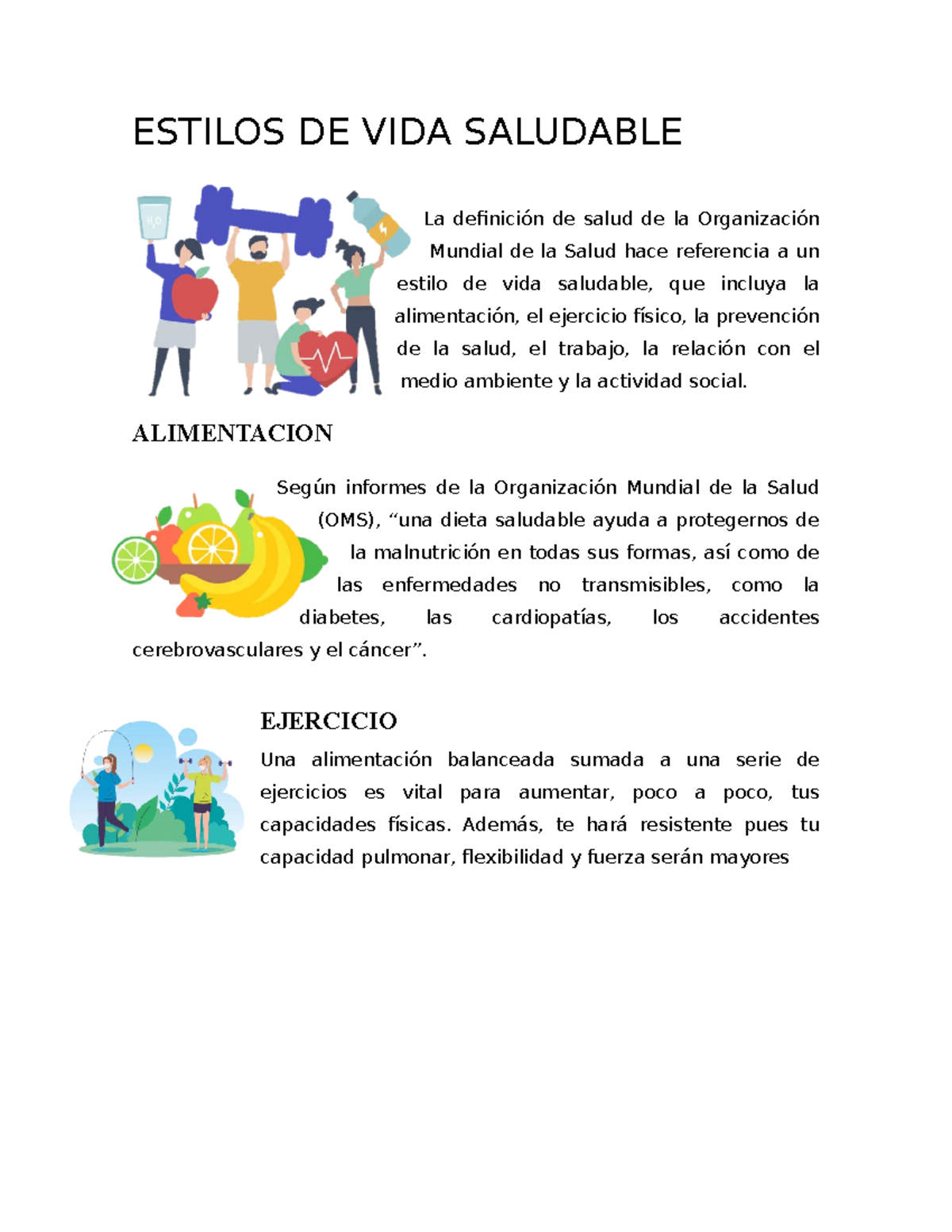 Equipo 2 - Te servirá mucho - ESTILOS DE VIDA SALUDABLE La definición ...