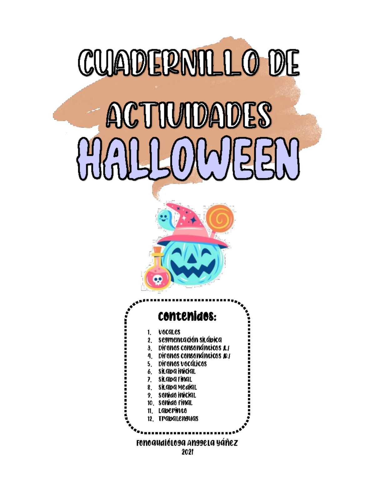 Cuadernillo Halloween - Fonoaudióloga Anggela Yáñez Contenidos ...