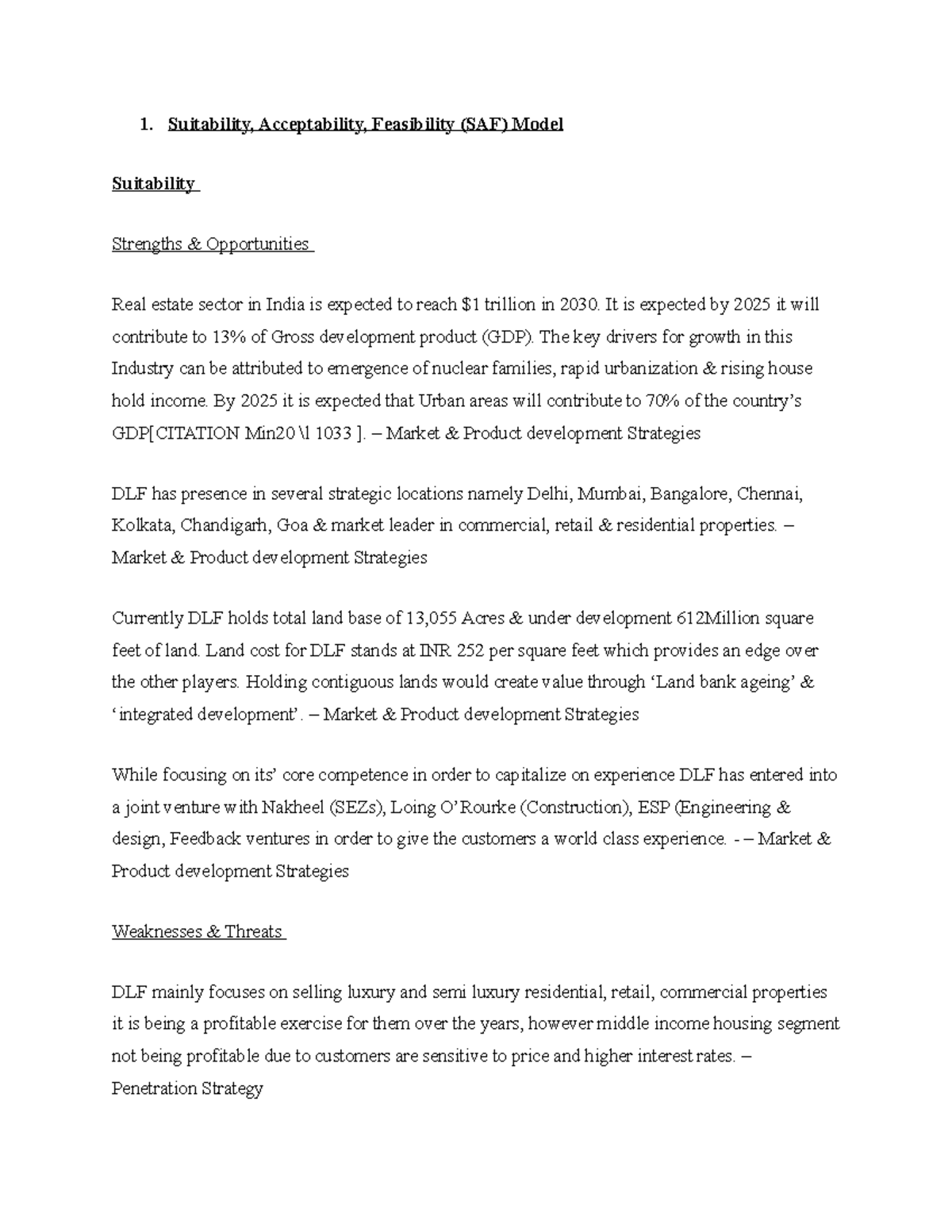 Strategic Management 2 (Autosaved) - 1. Suitability, Acceptability ...