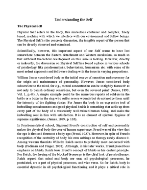 THE Political SELF - Summary - Understanding the Self THE POLITICAL ...