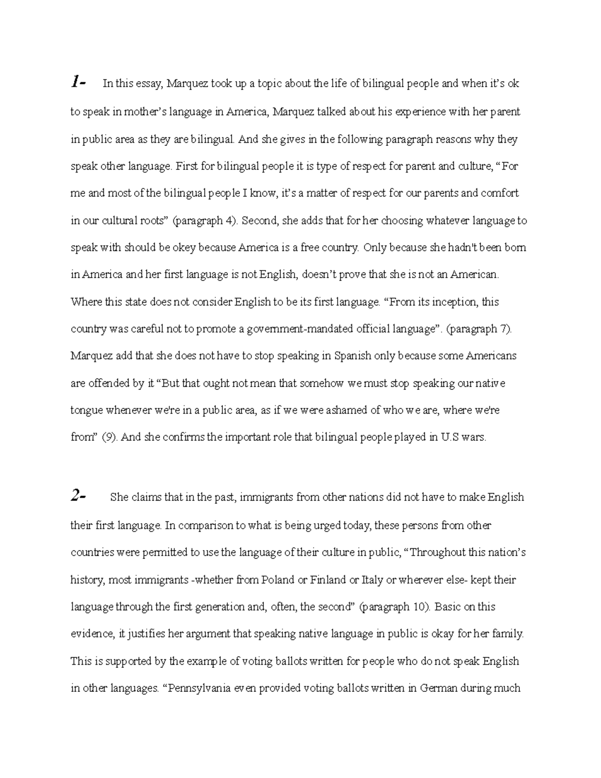 WHY AND WHEN WE Speak Spanish Among Ourselves IN Public - 1- In this ...