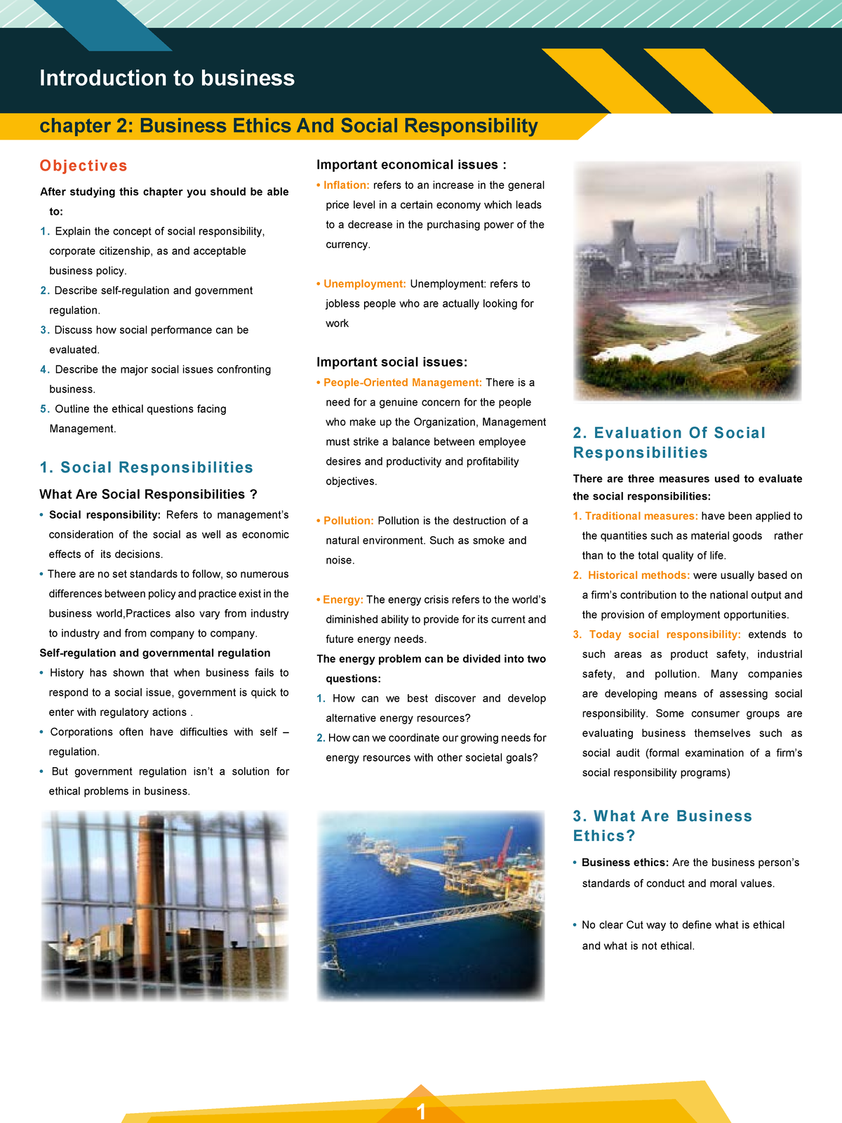 BUS101 Introduction to Business ch2 - 1 Introduction to business ...