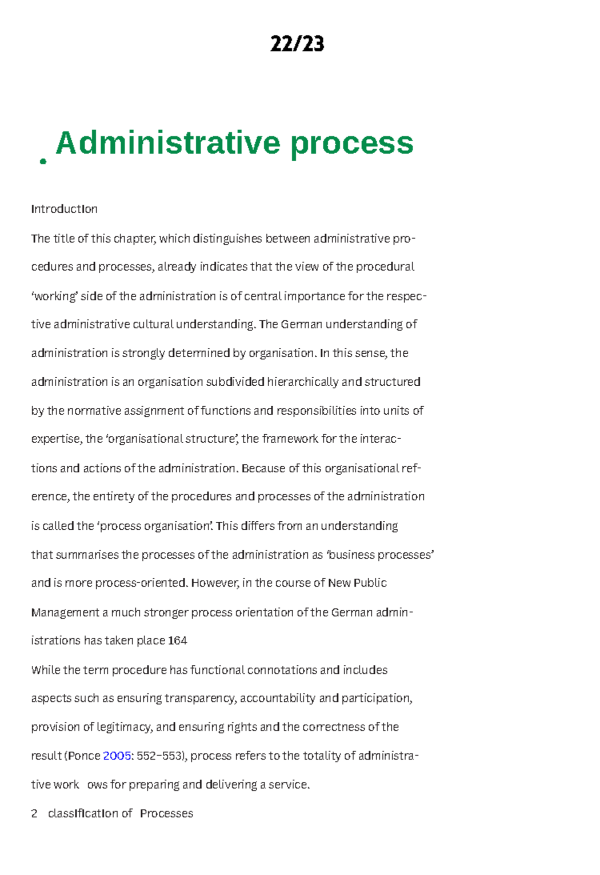 Administrative process - 22/ IntroductIon The title of this chapter ...