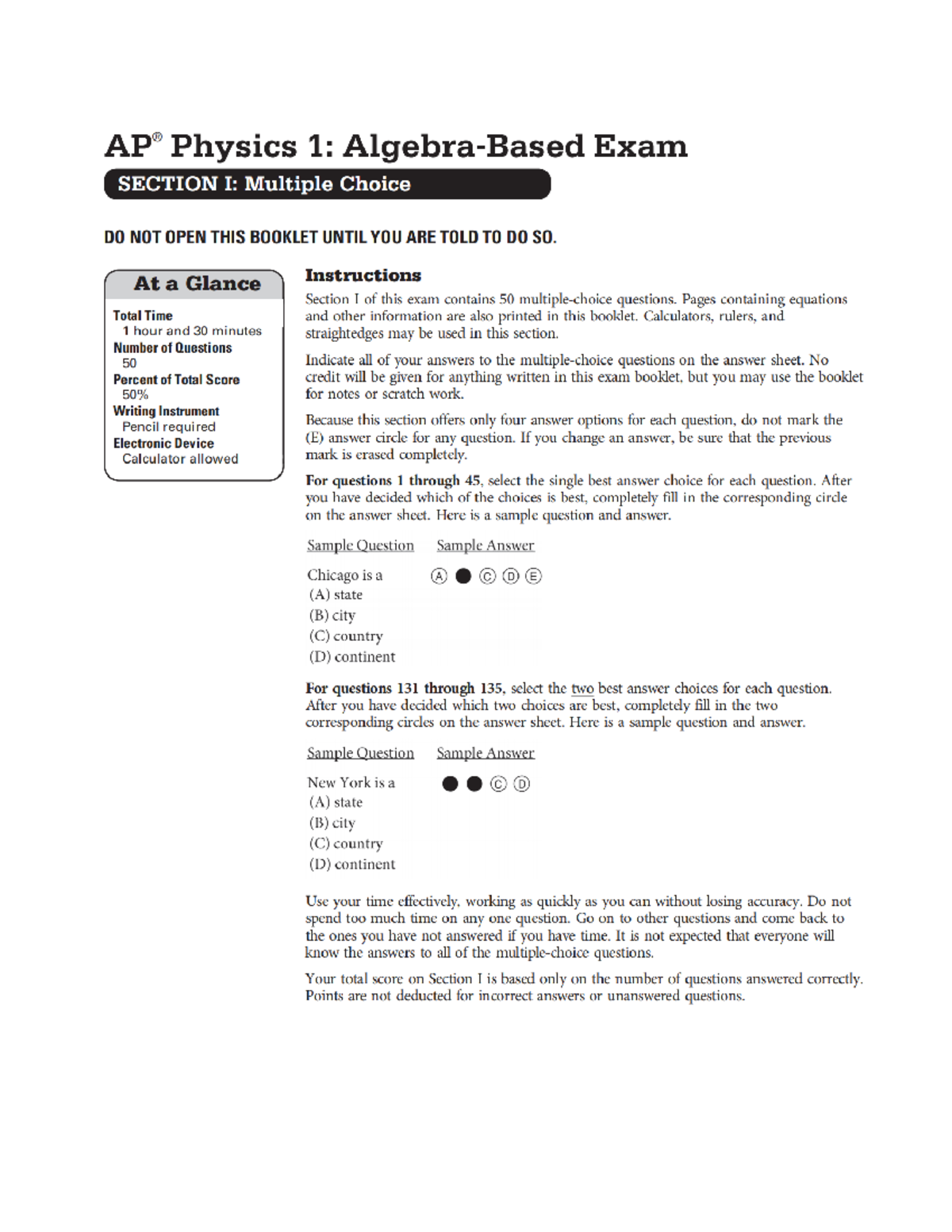 Ap physics 1 2022 practice exam 1 mcq - Computer Networking - Studocu