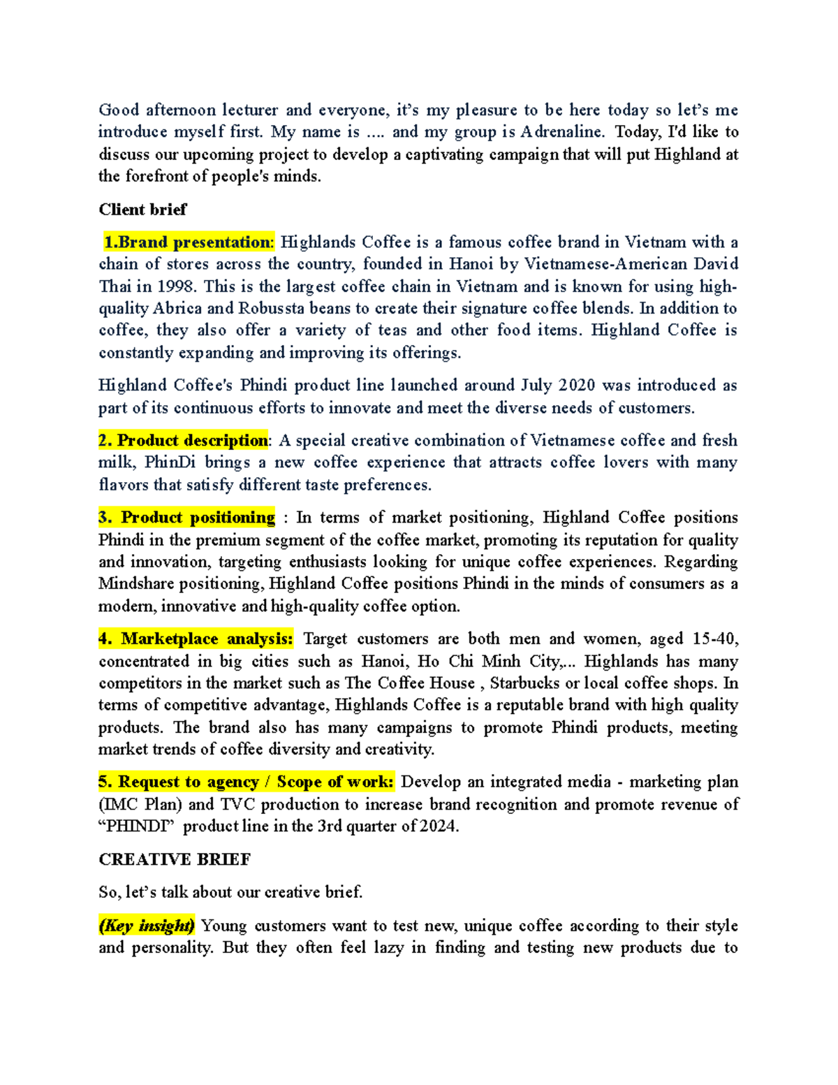 Present MID TERM - Reference documents - Good afternoon lecturer and ...