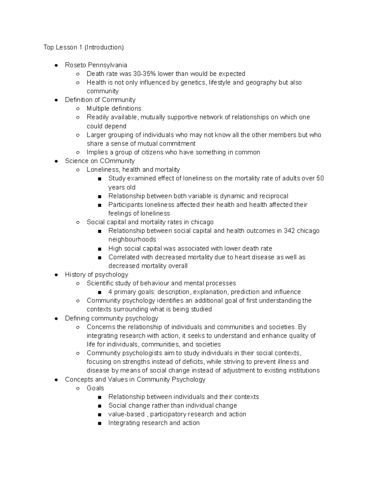 PS-270 Complete Lesson notes - Top Lesson 1 (Introduction) Roseto ...