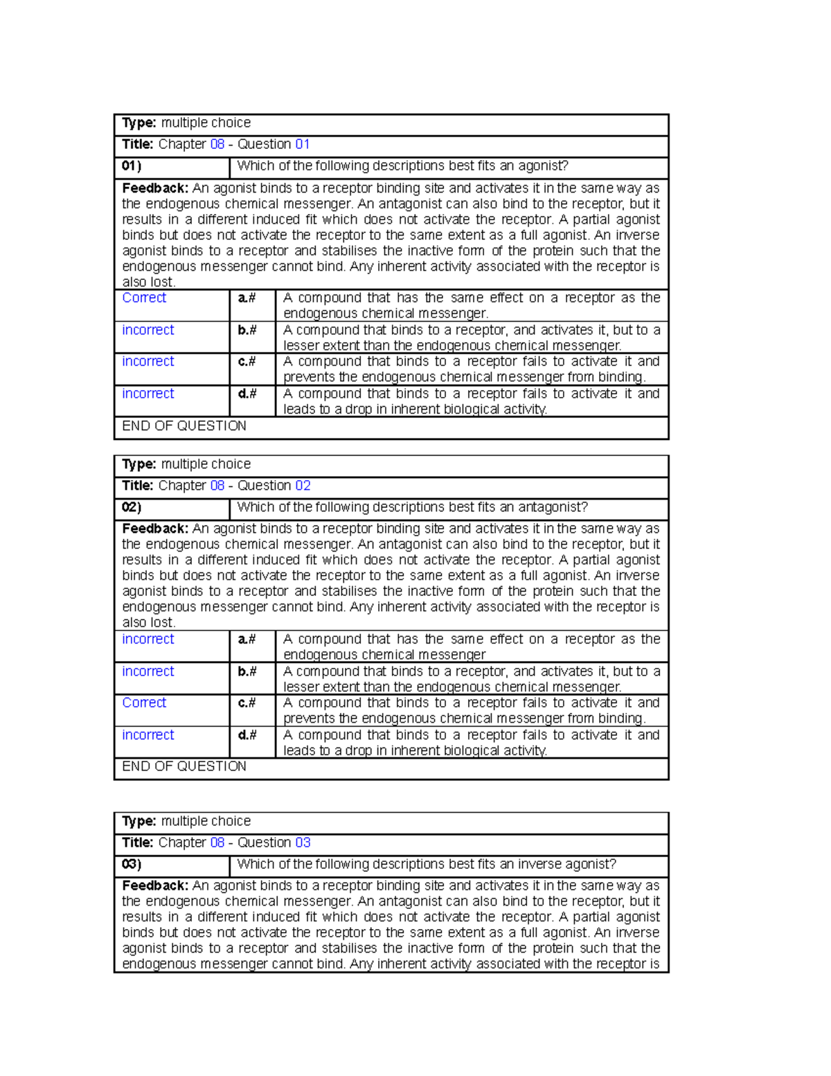 ch08 Practice Problems with answers for Medicinal Chemistry - Studocu