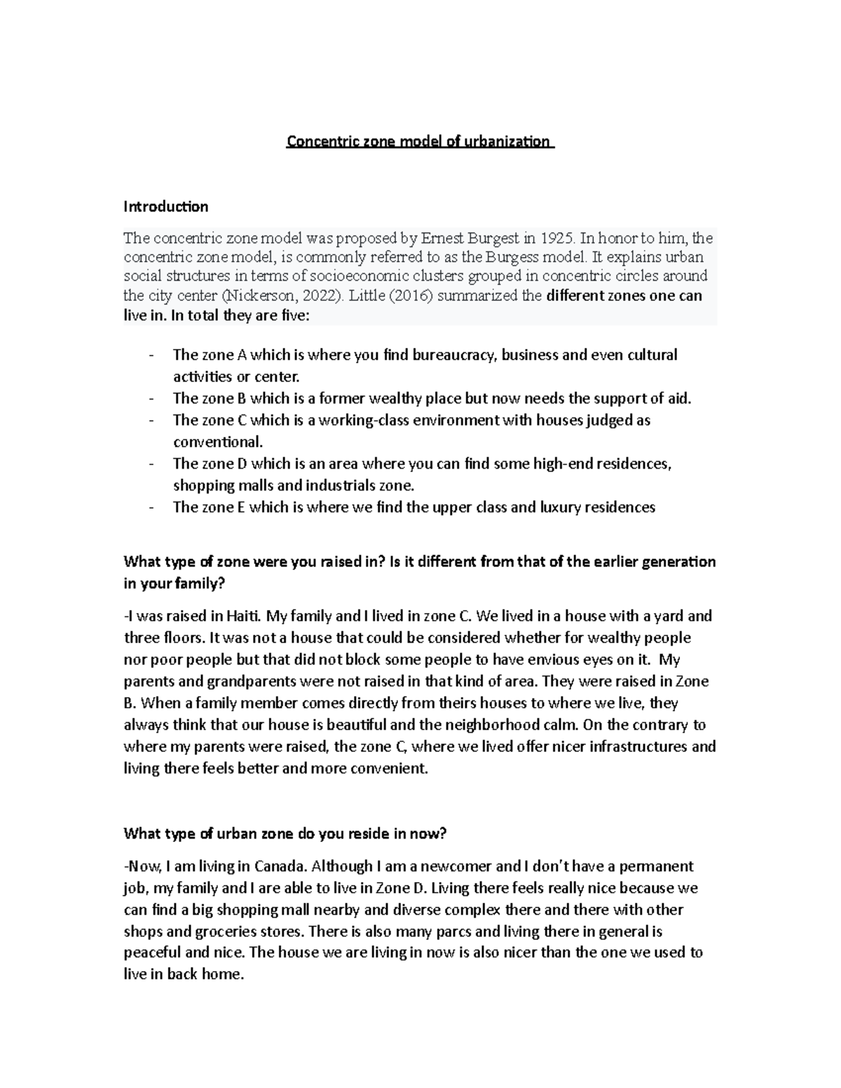 Concentric zone model of urbanization - Concentric zone model of ...
