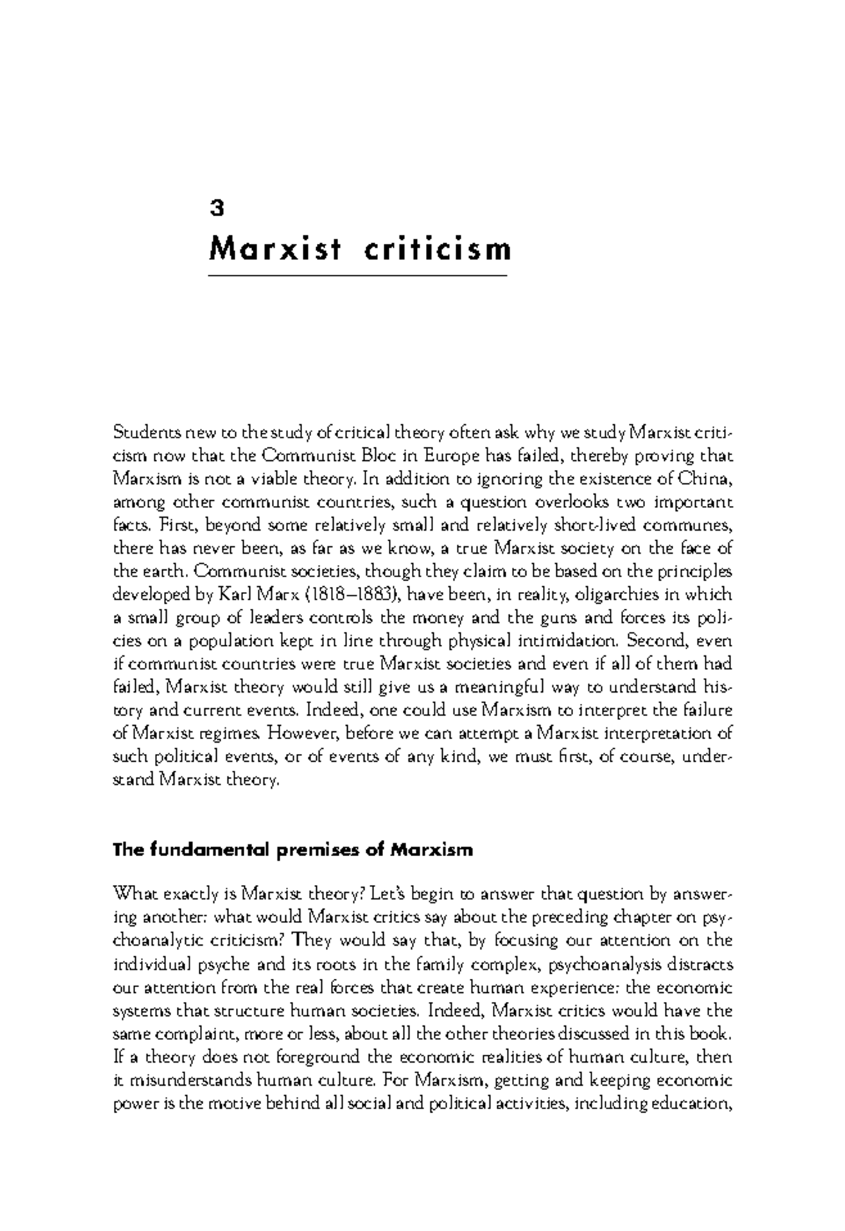 Marxist Criticism - 3 M a r x i s t c r i t i c i s m Students new to ...