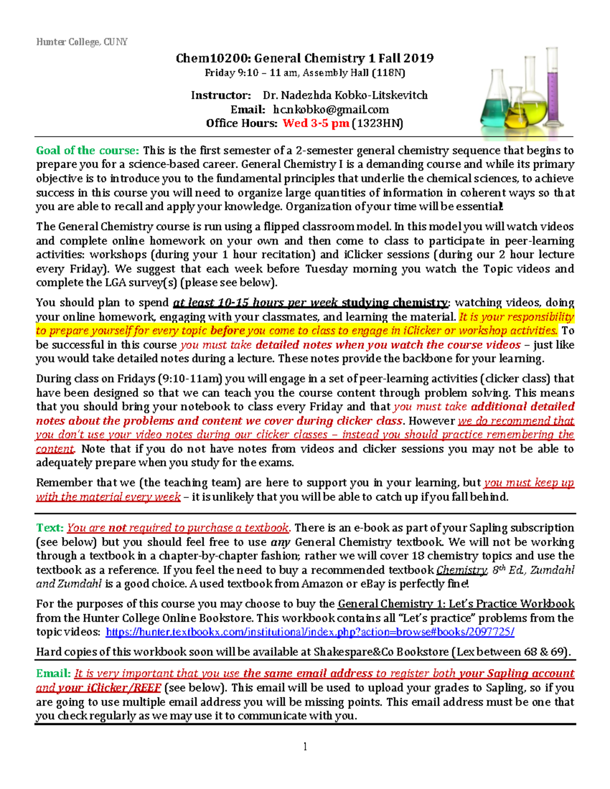 102f19 Class-syllabus-no-code - Chem10200: General Chemistry 1 Fall ...