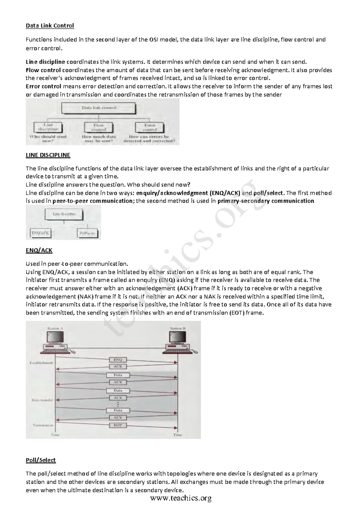 DCOF FULL Notes ( Module 3) - Data Link Control Functions included in ...