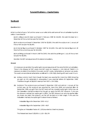 Taxation 1 - all topic lecture notes - Topic 1: The Australian taxation ...