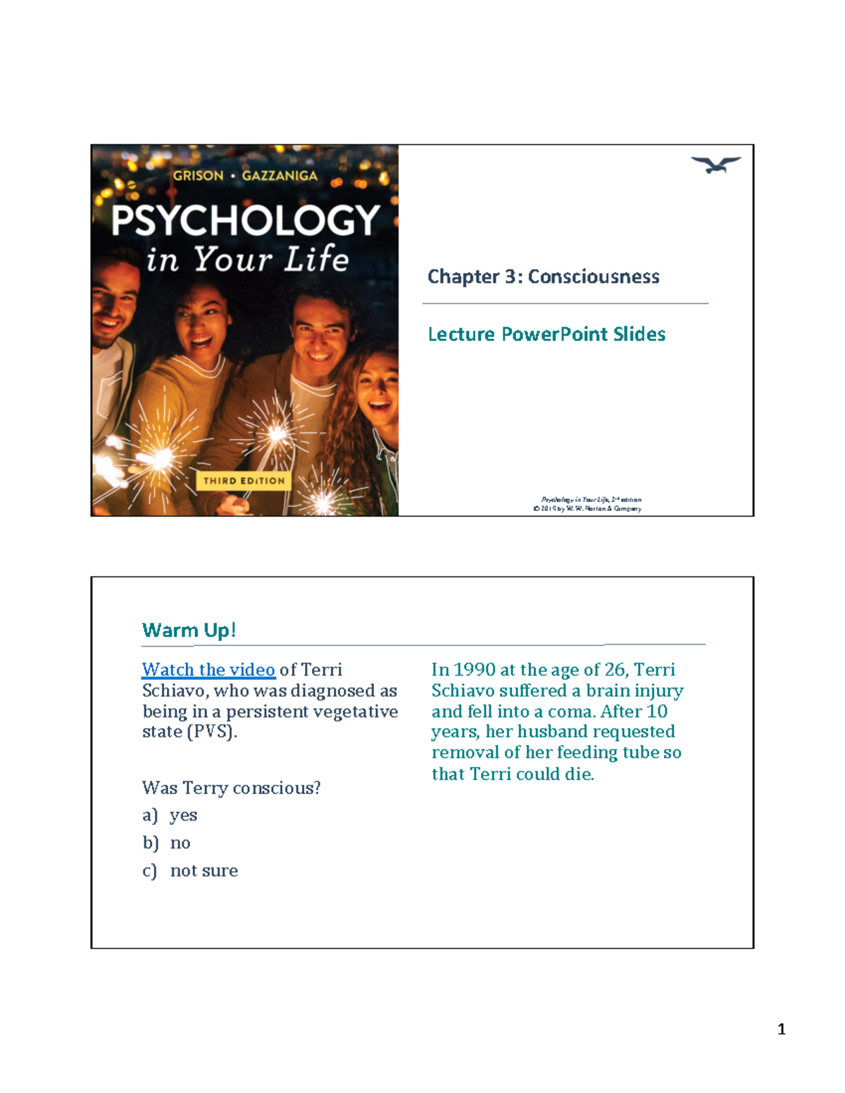 Psyc100 Ch3 lecture slides - PSYC 100 - UD - Studocu