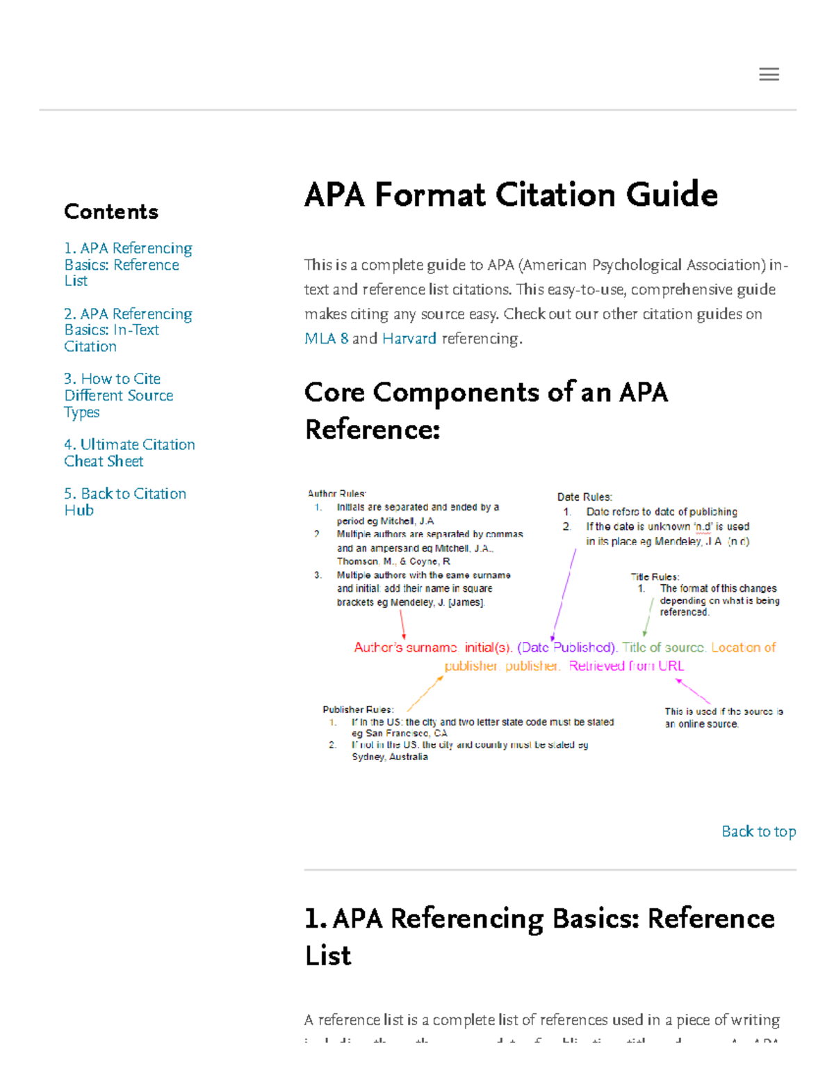How-to-Cite-Sources-in-APA-Citation-Format-Mendeley - Contents 1. APA ...