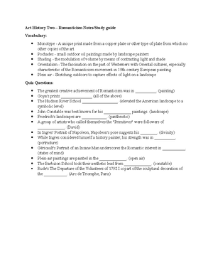 Art History notes - early renaissance - Art History two – Early ...