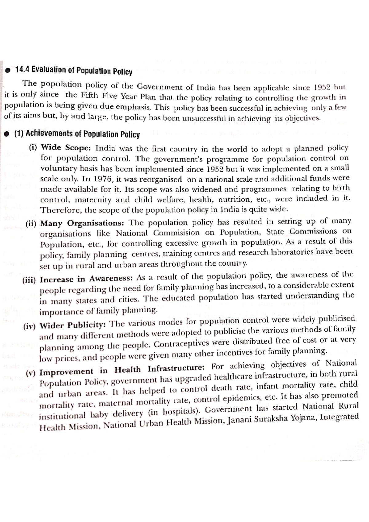 NPP- Evaluation - Notes Ba5 th semester - 14 Evaluation of Population ...