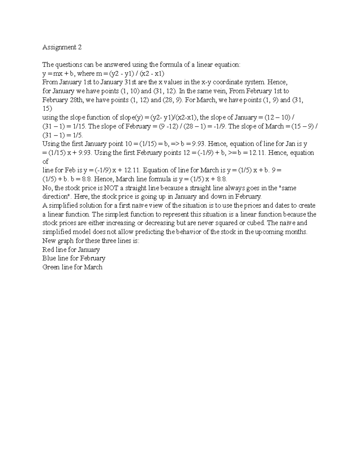 Assigment 2 - the good assignment got a 100 on this class - Assignment ...