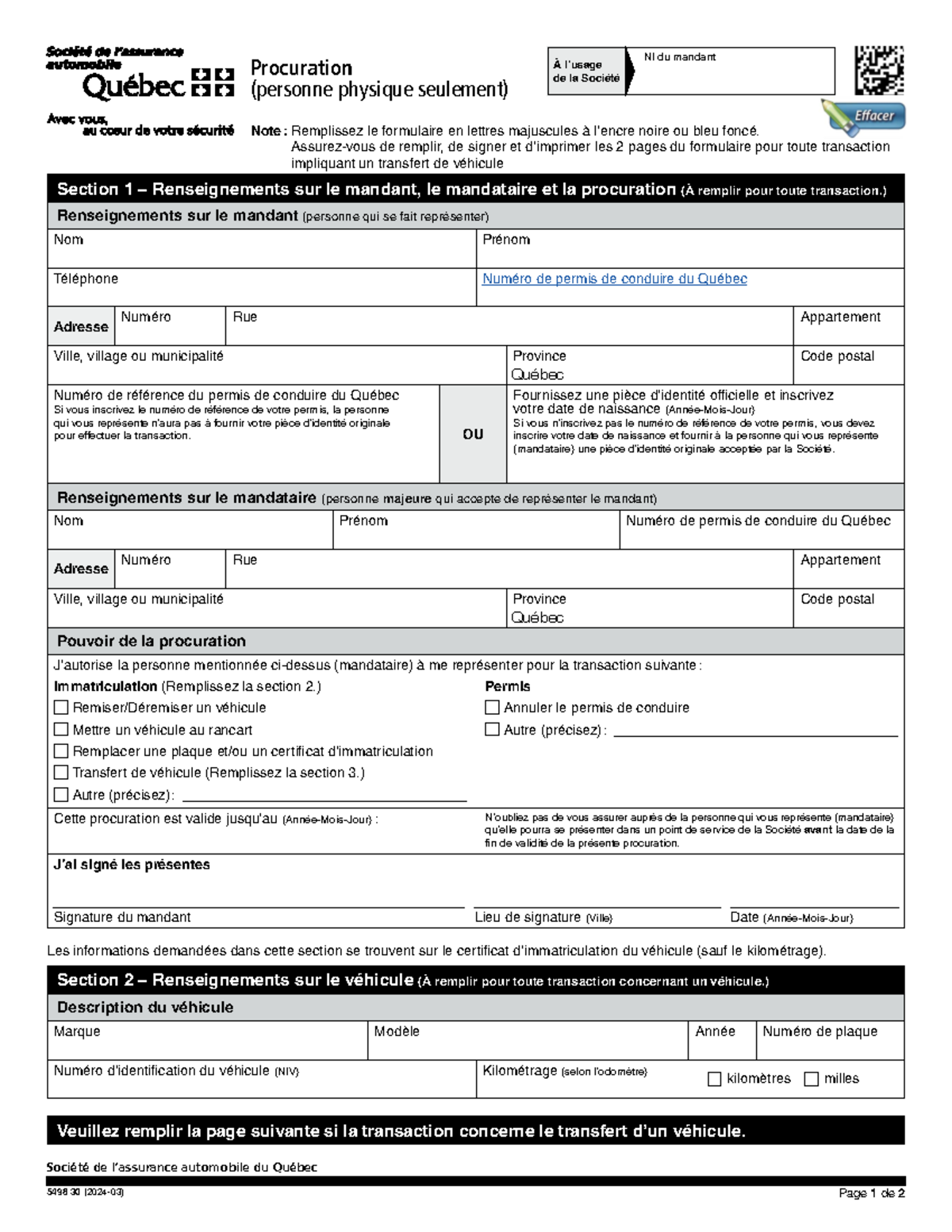 Saaq proxy - Société de l’assurance automobile du Québec (2024-03 ...