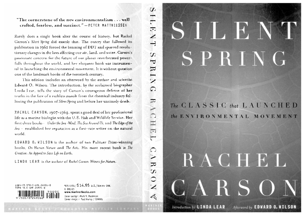 Silent Spring - asfafafa - Juris Doctor - Studocu