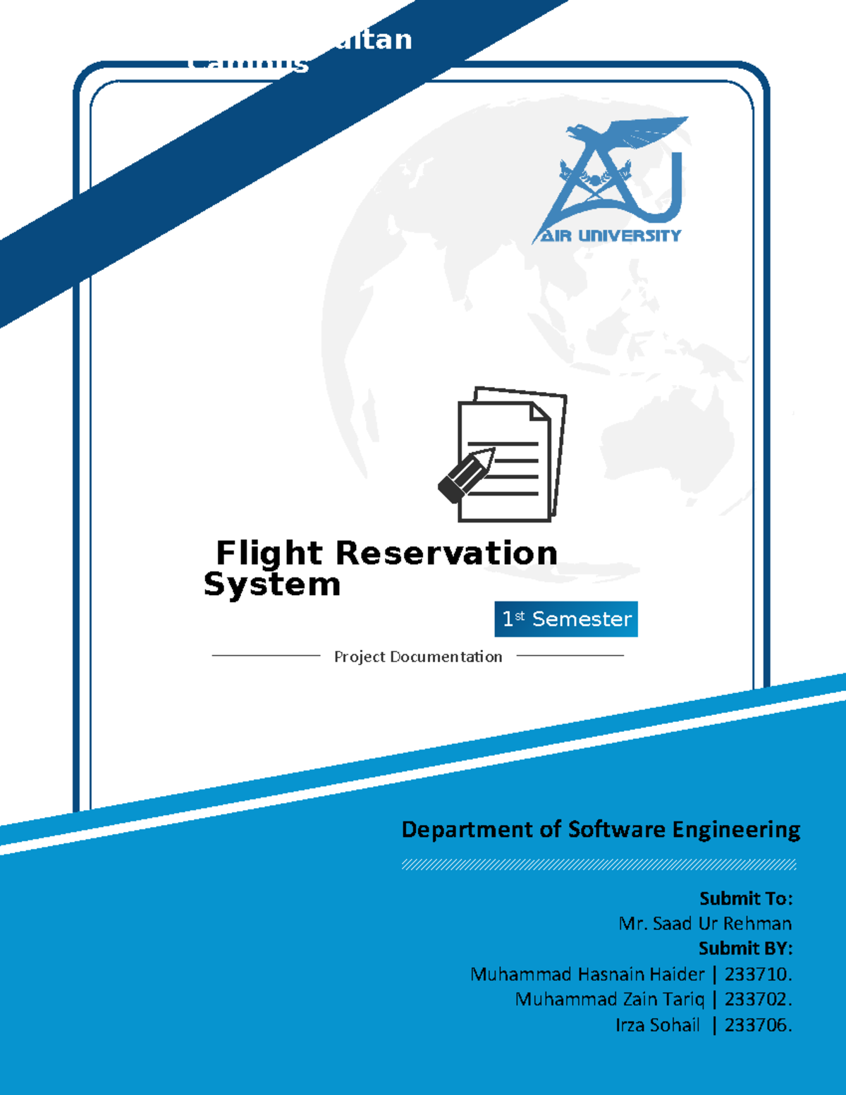Documention of Flight Reservation System - Flight Reservation System 1 ...